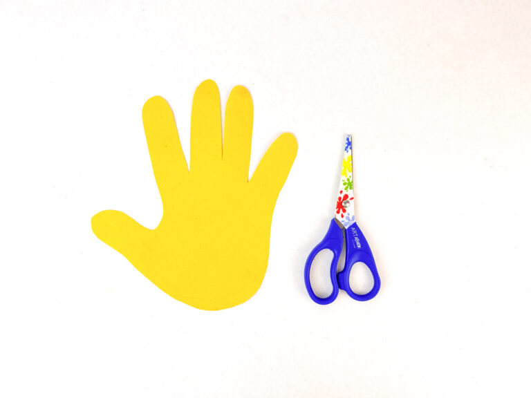Handprint Paper Duck Craft - Made with HAPPY