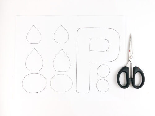 P is for Pig Craft with Printable Letter P - Made with HAPPY