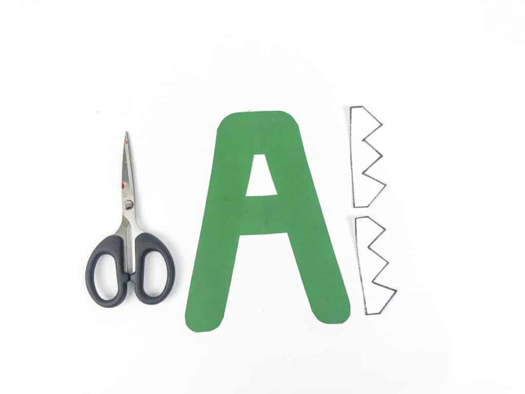 A is For Alligator Craft with Printable Letter A - Made with HAPPY