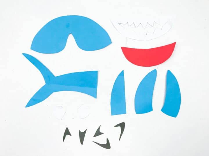 Paper Plate Shark Craft - Made with HAPPY