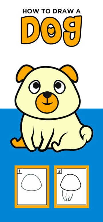 How To Draw a Dog Step By Step - Made with HAPPY