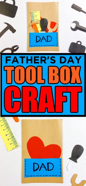 Father's Day Tool Box Craft - Made with HAPPY