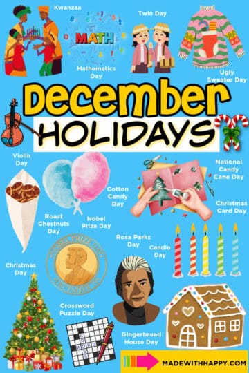 December Holidays - Made with HAPPY