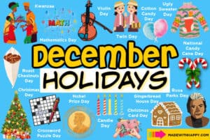 December Fun Facts - Made with HAPPY