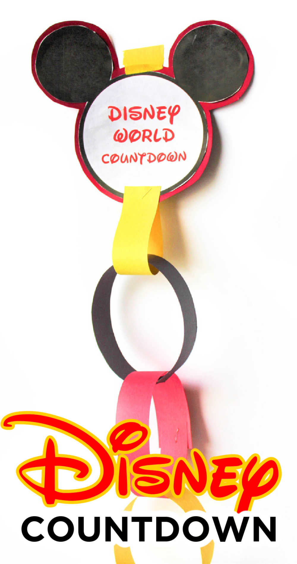 DIY Disney Countdown Activity with Free Printable Template
