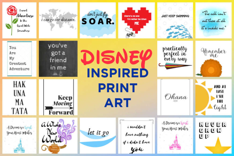 20 Disney Inspired Art Prints Every Disney Fan Will Love