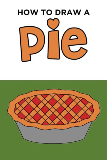 How To Draw a Pie Easy Step-By-Step Guide - Made with HAPPY