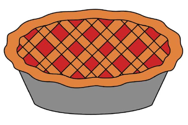 How To Draw a Pie Easy Step-By-Step Guide - Made with HAPPY
