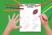 How To Draw a Football - Easy Step-By-Step Guide - Made with HAPPY