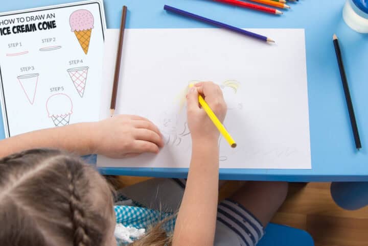 How To Draw An Ice Cream Cone - Easy Step-By-Step Guide