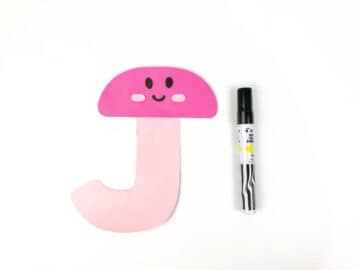 J Is For Jellyfish Craft with Printable Letter J - Made with HAPPY