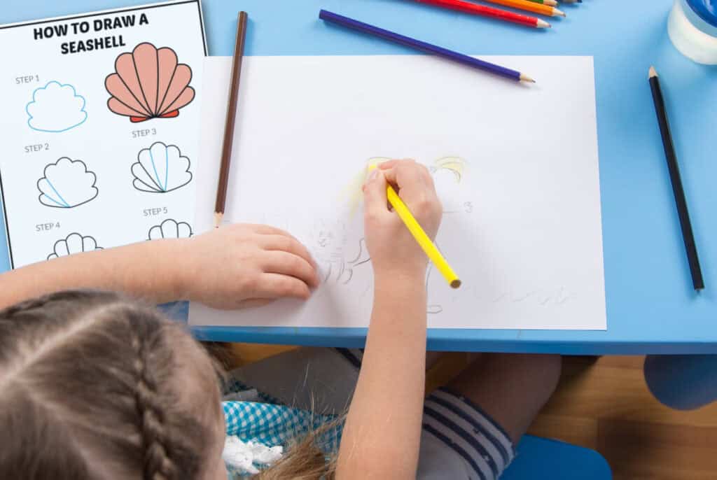 How To Draw a Shell - Easy Step-by-Step Tutorial - Made with HAPPY