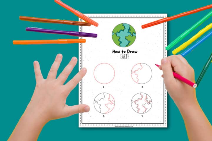How To Draw Earth - Easy Step By Step Drawing Tutorial