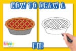 How To Draw a Pie Easy Step-By-Step Guide - Made with HAPPY