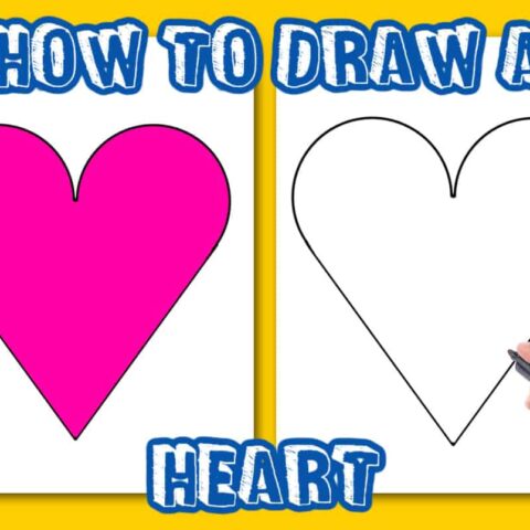 How To Draw a Heart Easy - A Step-by-Step Guide - Made with HAPPY