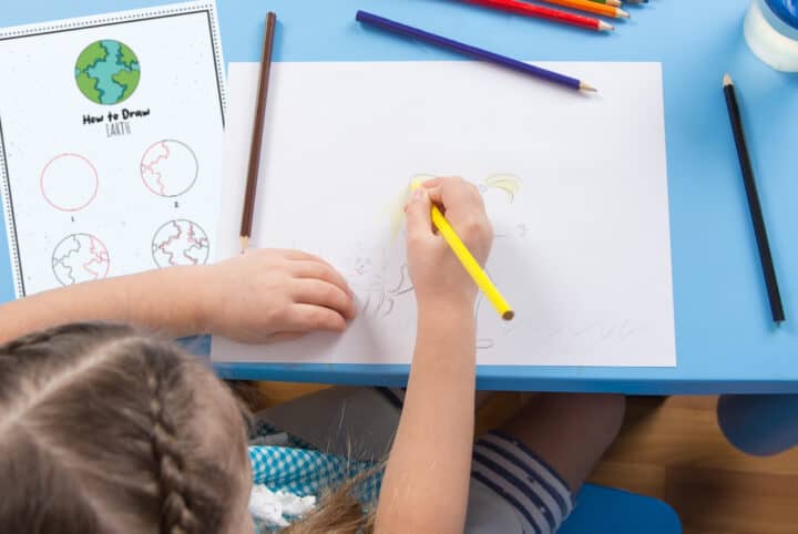 How To Draw Earth - Easy Step By Step Drawing Tutorial