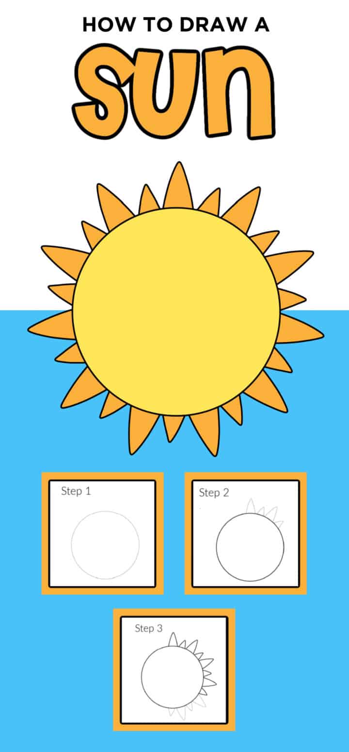 How To Draw a Sun - Made with HAPPY