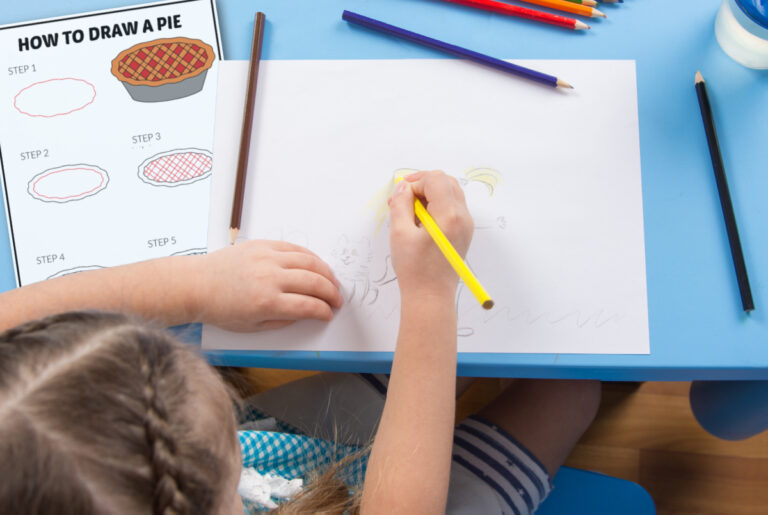 How To Draw a Pie Easy Step-By-Step Guide - Made with HAPPY
