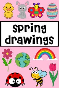 21+ Easy Spring Drawings - Made with HAPPY