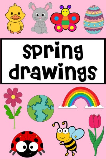 21+ Easy Spring Drawings - Made with HAPPY