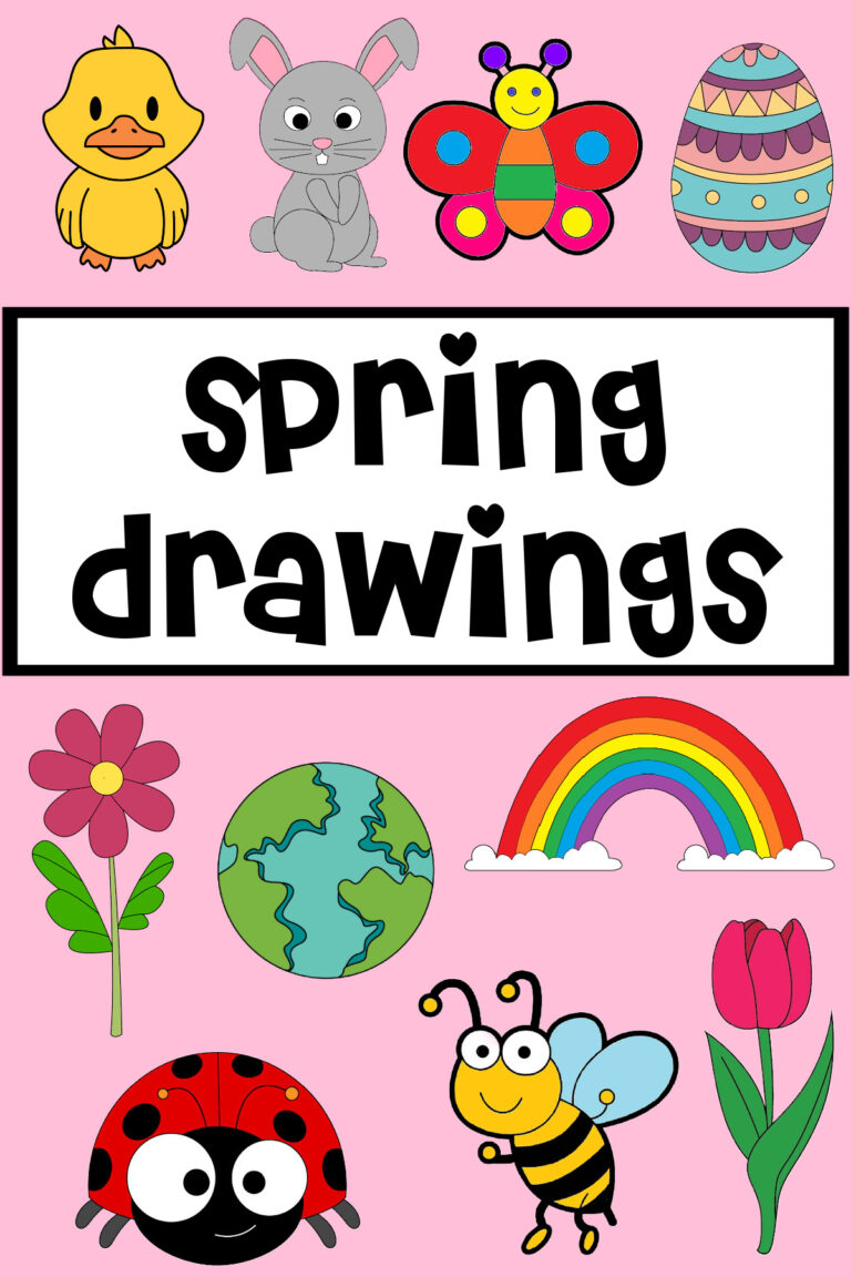 21+ Easy Spring Drawings - Made with HAPPY