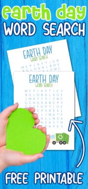 Free Printable Earth Day Word Search For Kids - Made with HAPPY