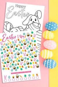 FREE I Spy Printable and Coloring Page for Easter
