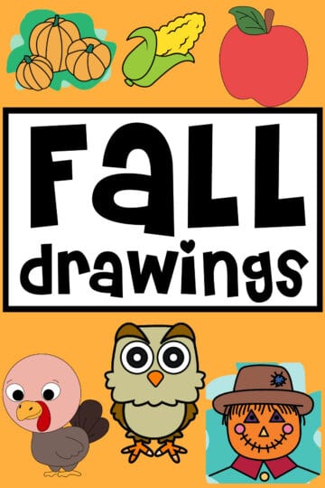 Fall Drawings - Made with HAPPY