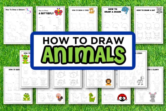 Animal Drawings For Kids - Made with HAPPY