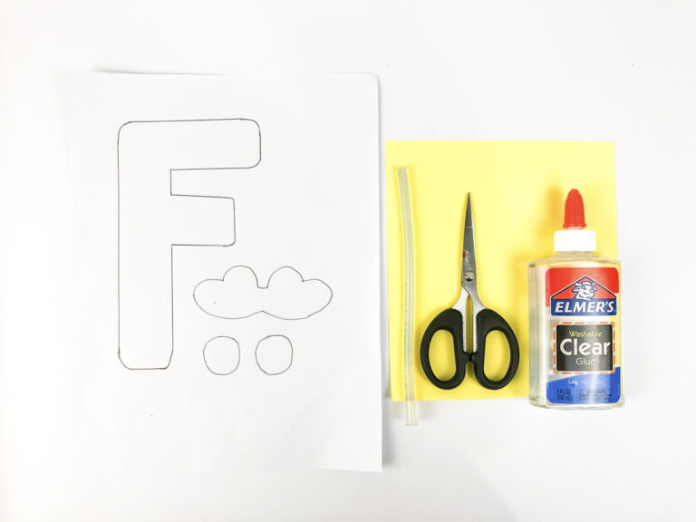 F is For Frog Craft with Printable Letter F - Made with HAPPY