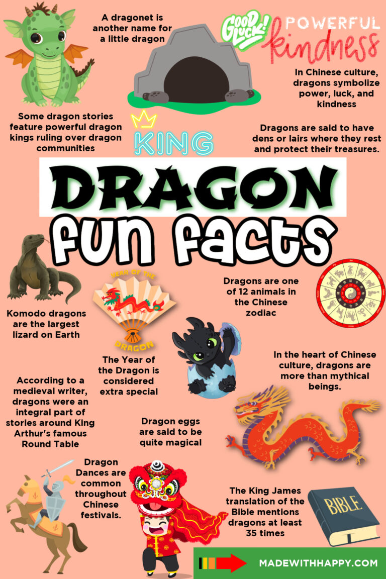 55+ Fun Facts About Dragons For Kids - Made with HAPPY