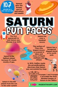 50+ Fun Facts About Saturn - Made with HAPPY