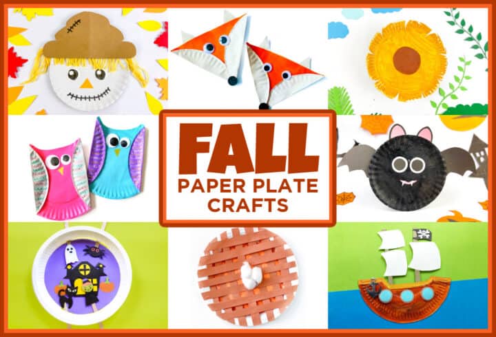 Paper Plate Scarecrow Craft With FREE Template - Made with HAPPY