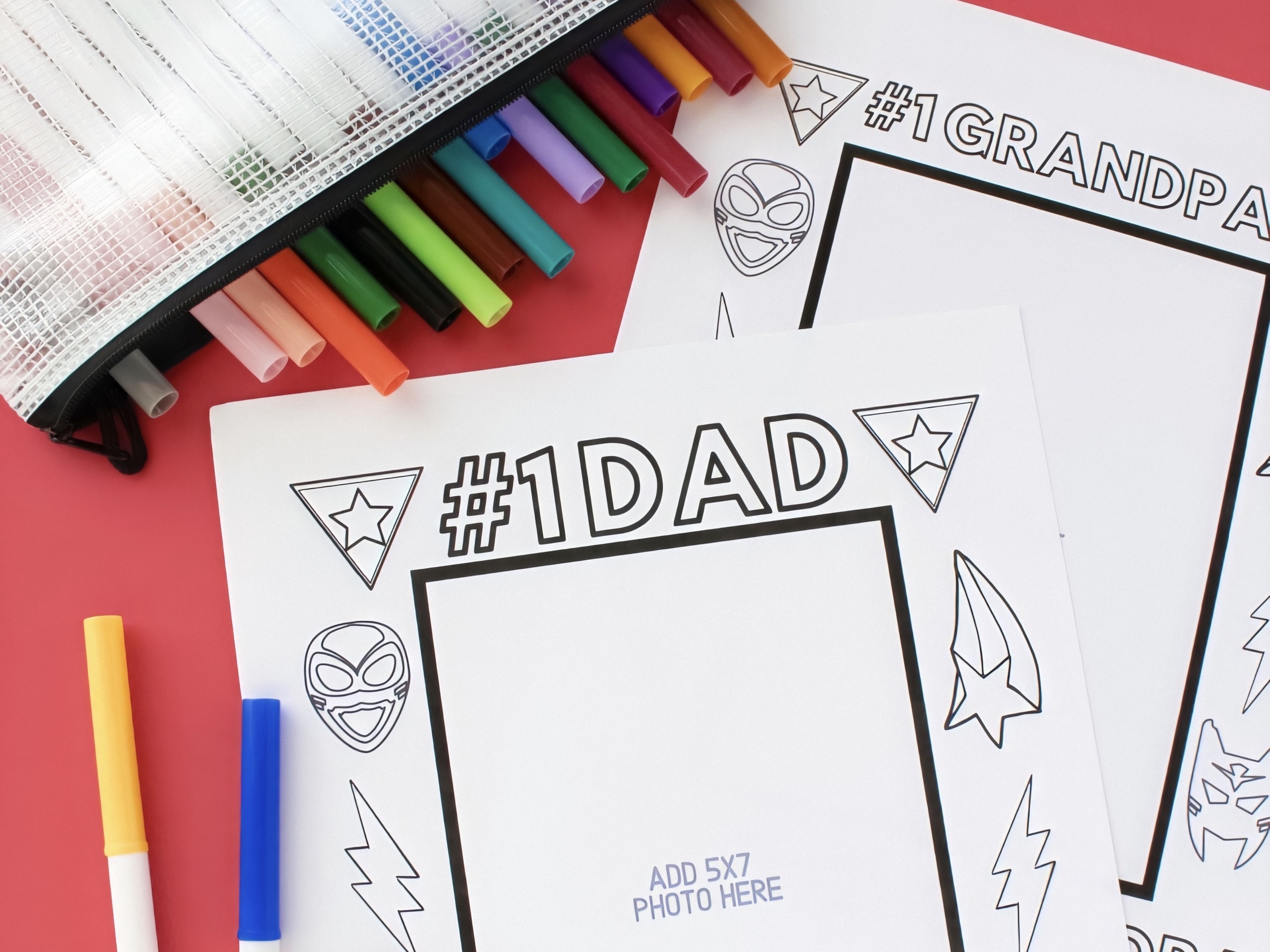 Father's Day Frame Printable - Gift Idea Kids Can Make Themselves!