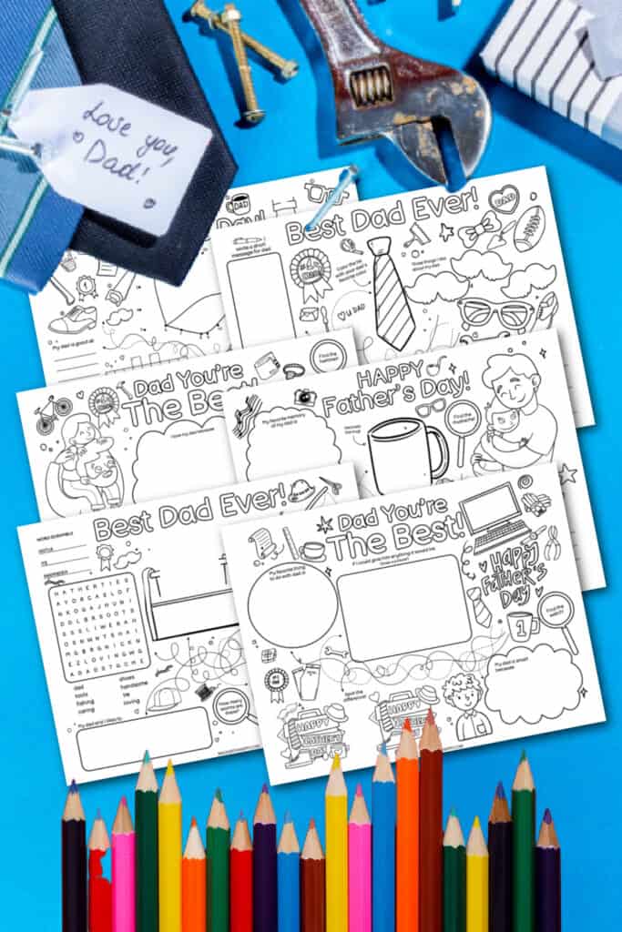 Free Printable Father's Day Activities - Made with HAPPY