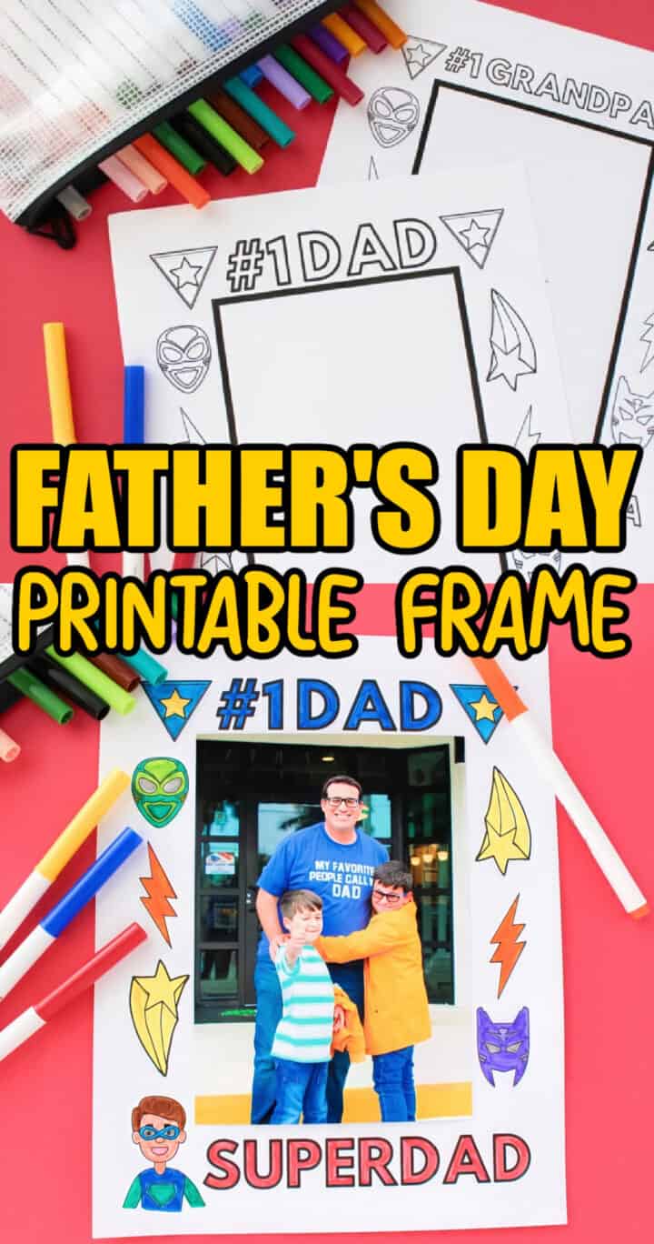 Father's Day Printable Picture Frames