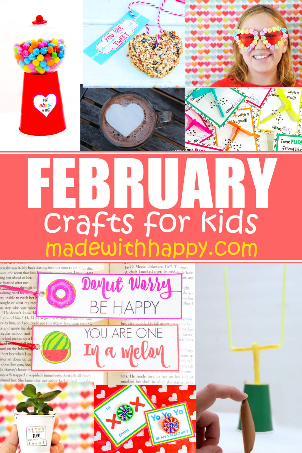 February Crafts For Kids - Made with HAPPY