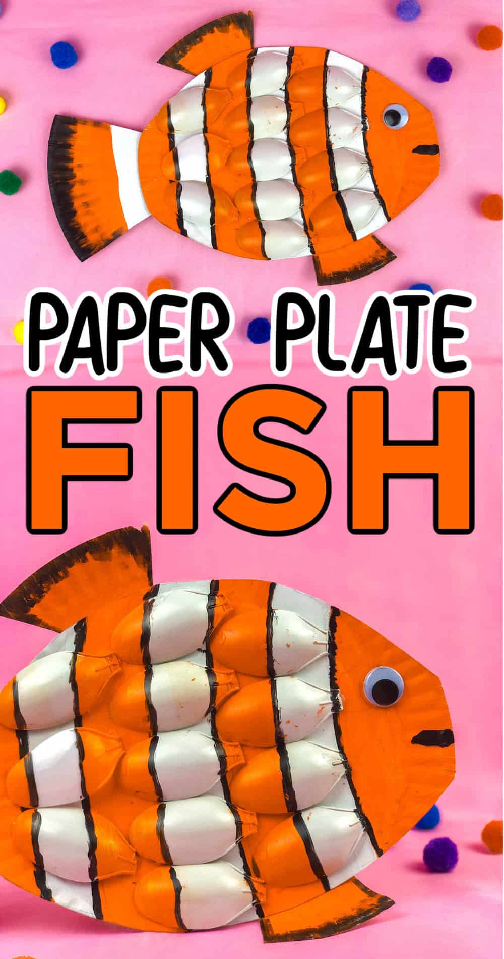 Paper Plate Fish Craft For Kid - Made with HAPPY