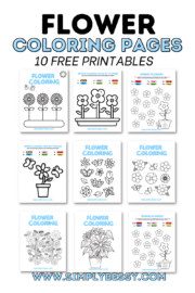 Flower Coloring Pages - 10 FREE Printables! - Made with HAPPY