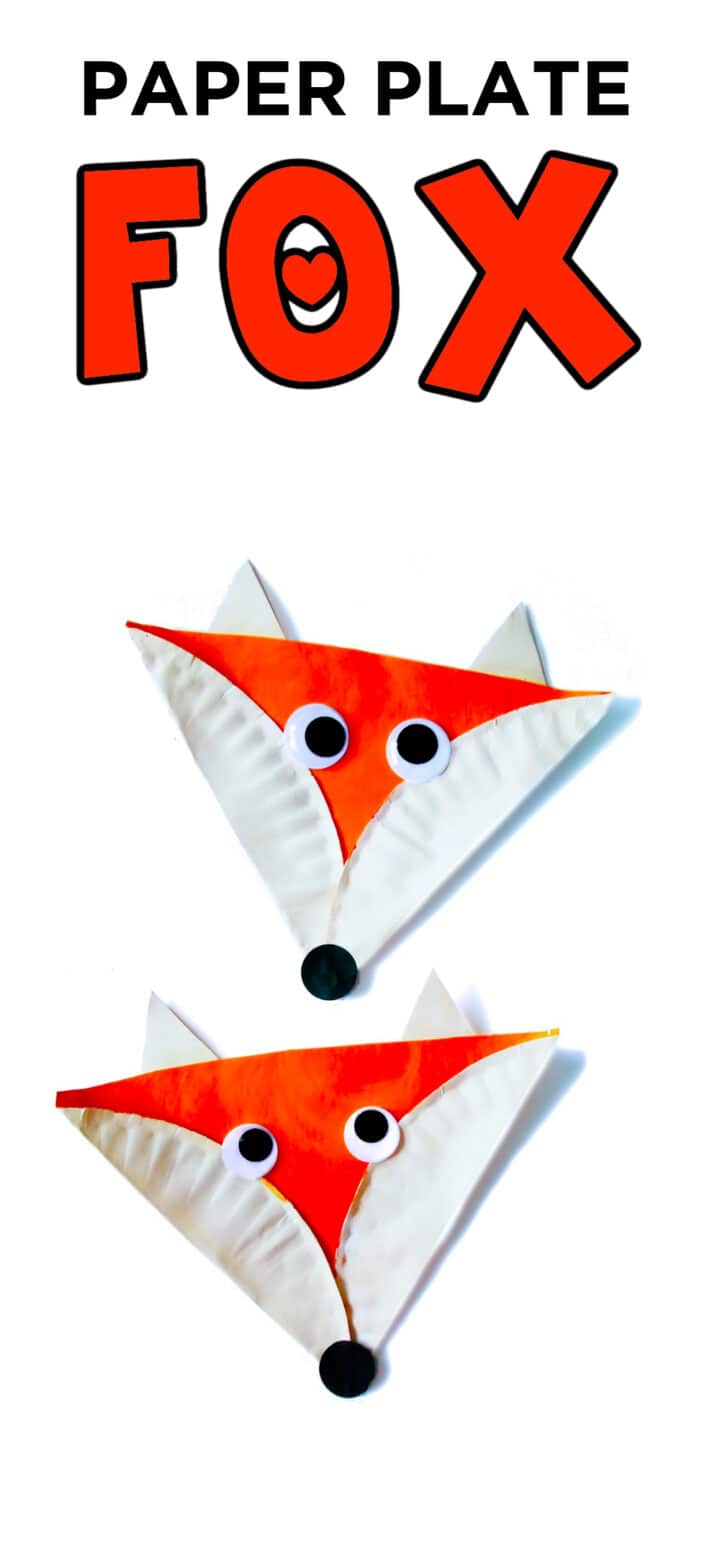 Easy Paper Plate Fox Craft For Kids - Made with HAPPY