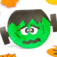 Frankenstein Paper Plate Craft - Made with HAPPY