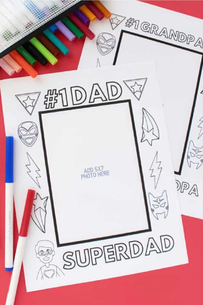 Father's Day Printable Picture Frames