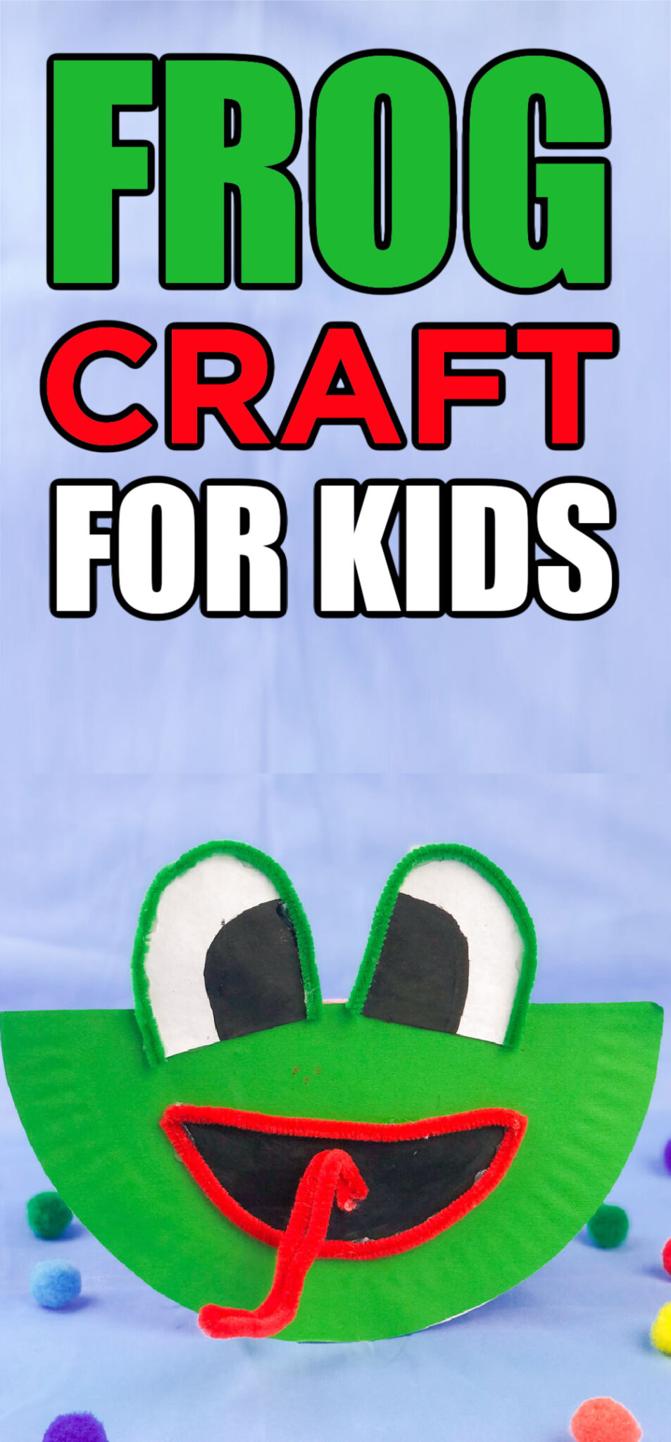 Easy Paper Plate Frog Craft For Kids - Made with HAPPY
