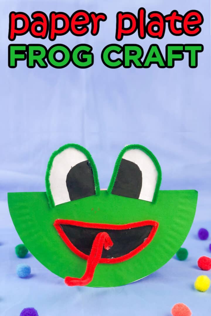 Easy Paper Plate Frog Craft For Kids - Made with HAPPY