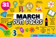 50+ March Fun Facts - Made with HAPPY