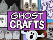 Fun Paper Plate Ghost Craft For Halloween - Made with HAPPY