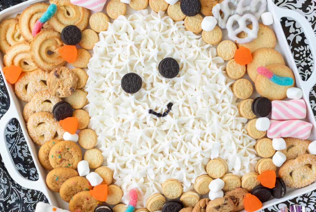 Ghost Halloween Frosting Board - Made with HAPPY