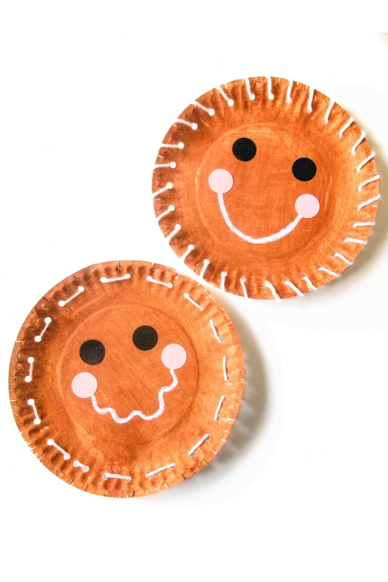 Paper Plate Gingerbread Craft - Made with HAPPY