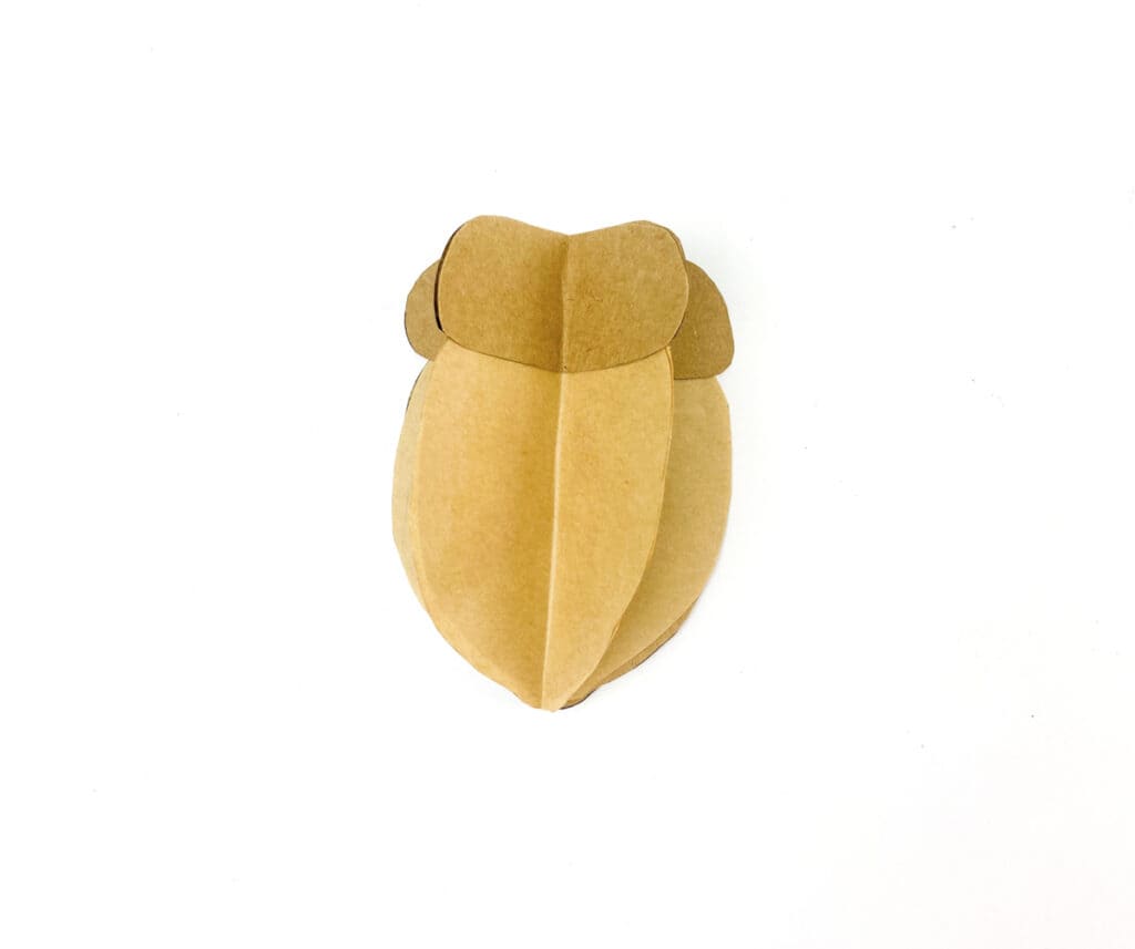 3D Paper Acorn Craft - Made with HAPPY