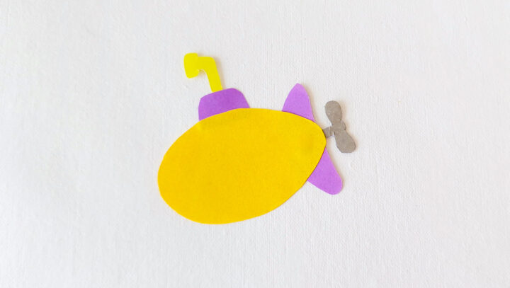 Paper Submarine Bookmark Craft - Made with HAPPY